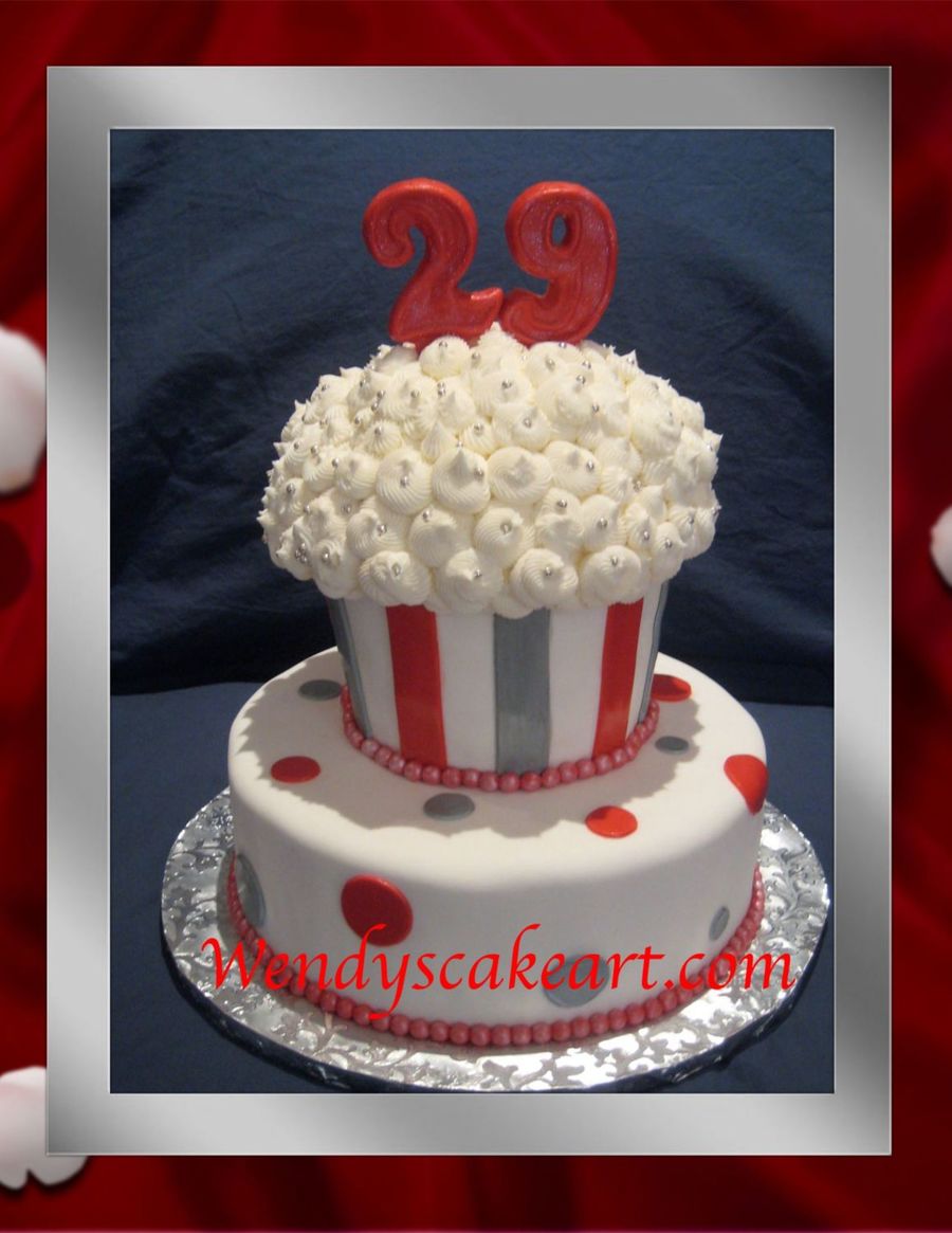 Number 29 Cupcake Cake - CakeCentral.com
