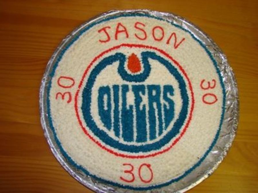 Oilers Cake - CakeCentral.com
