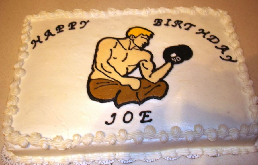 Weight Lifter - CakeCentral.com