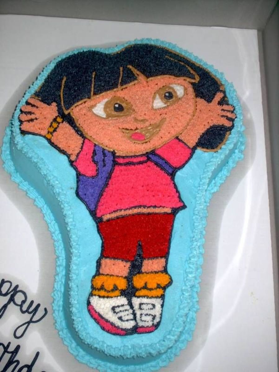 My First Dora Cake - CakeCentral.com