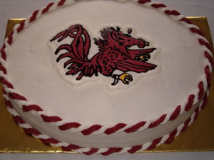 Usc Gamecock Cake - CakeCentral.com
