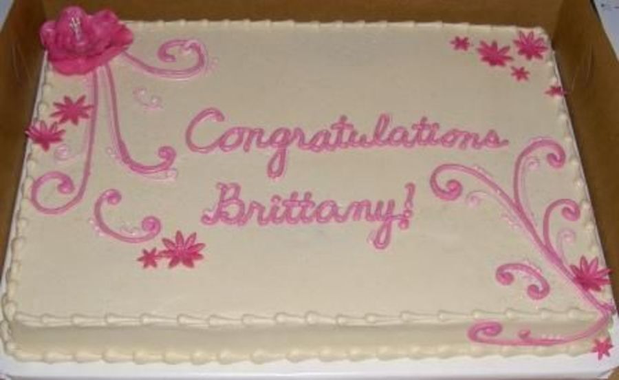 Pink Graduation - CakeCentral.com