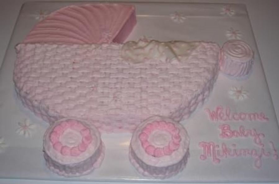 Pink Pram - CakeCentral.com