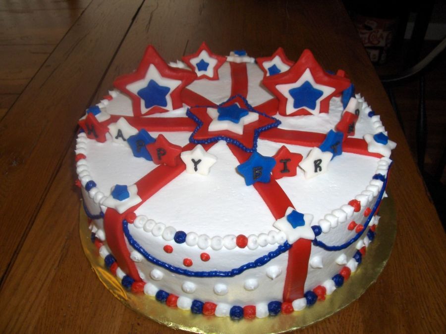 4Th Of July Birthday Cake - CakeCentral.com