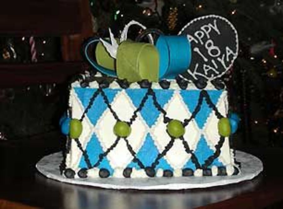 Argyle Cake - CakeCentral.com