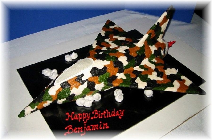 3D Fighter Jet - CakeCentral.com