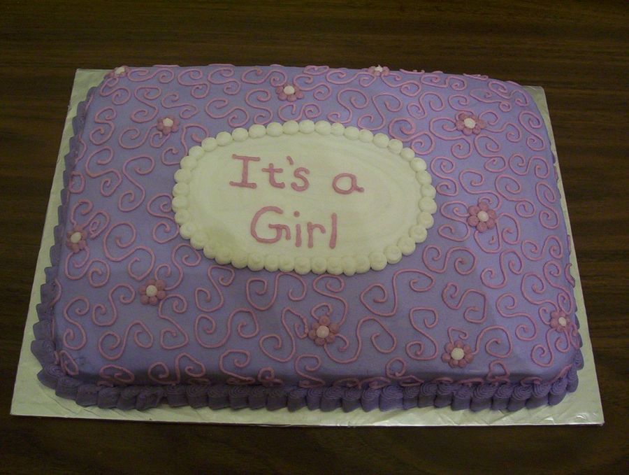Scroll Baby Shower - CakeCentral.com