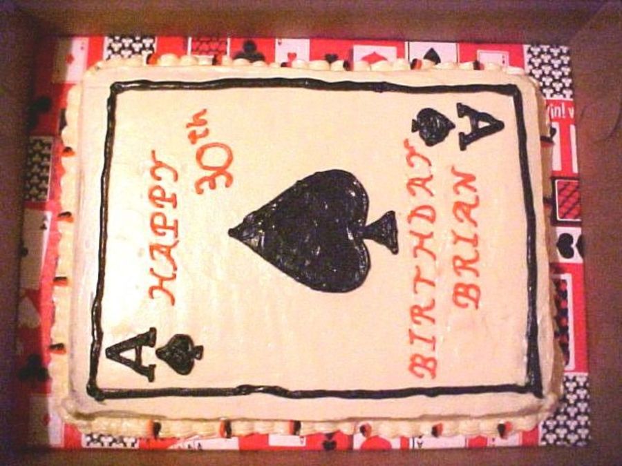 Ace Of Spades - CakeCentral.com