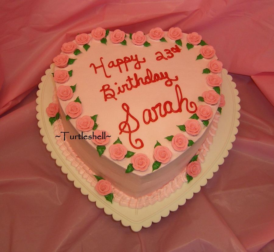 Sarah's Birthday Cake~ - CakeCentral.com