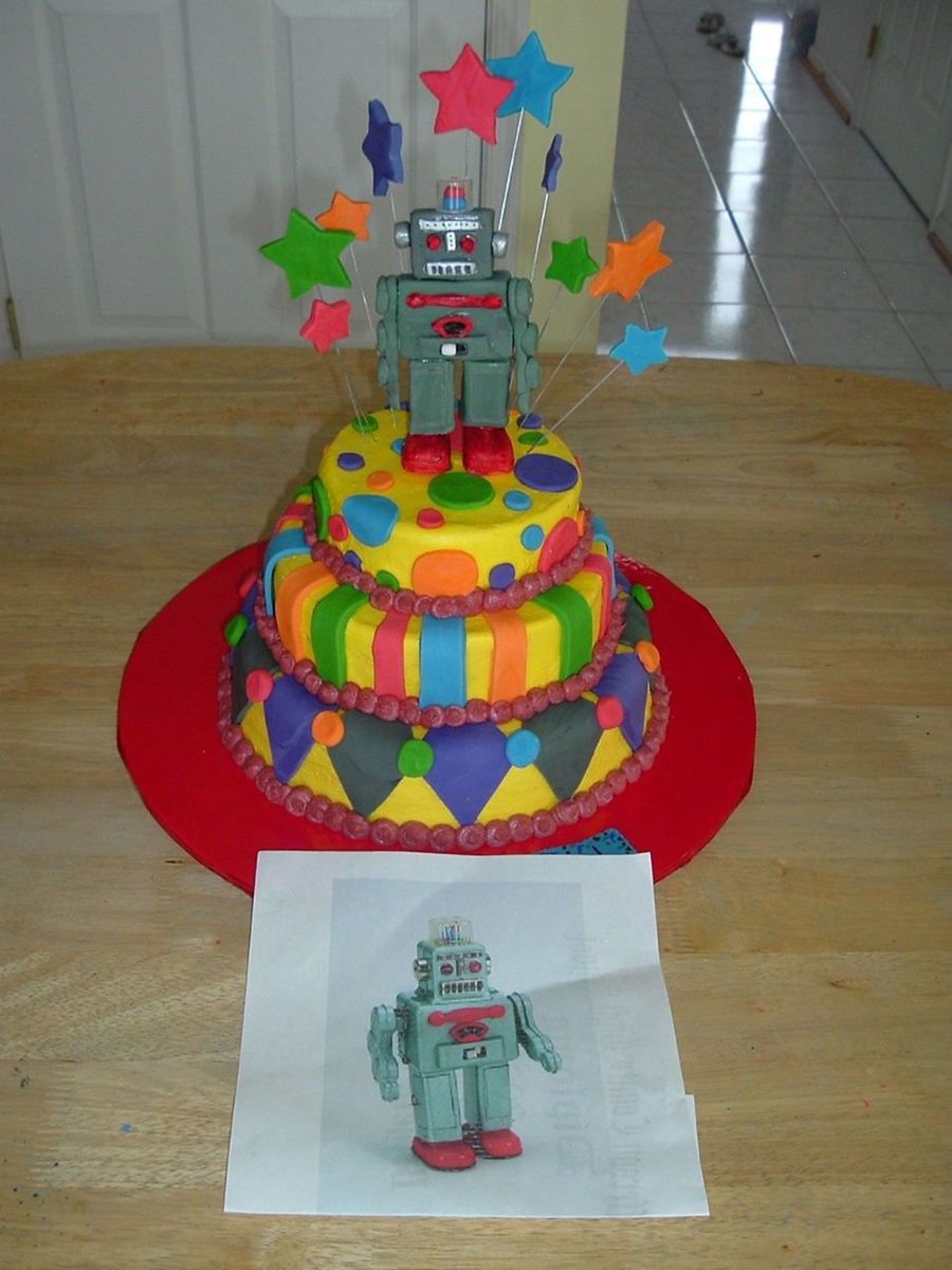 Robot Cake - CakeCentral.com