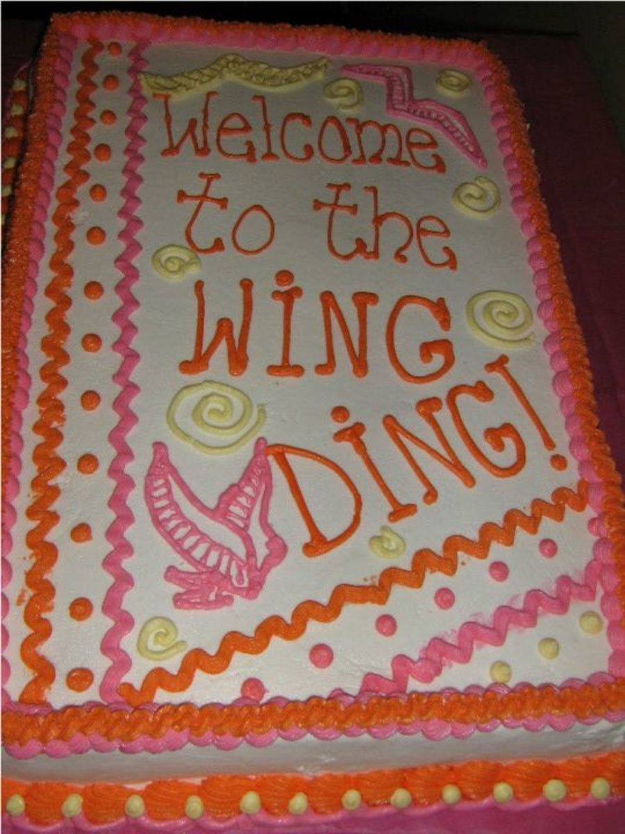 Wing Ding Cake!! - CakeCentral.com