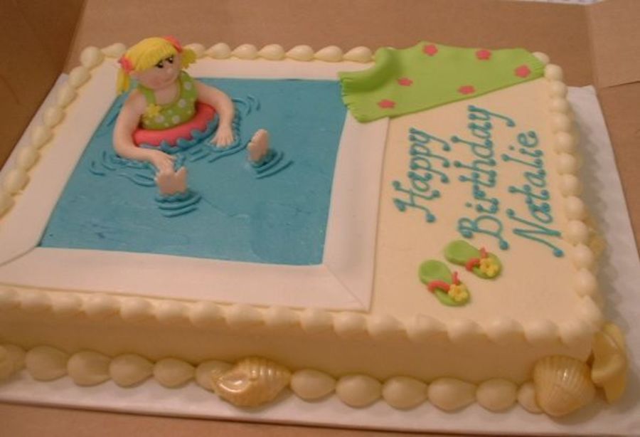 Pool Party Cake - CakeCentral.com