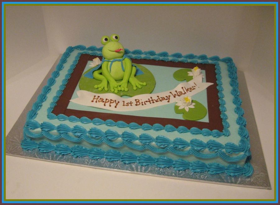 Frog Themed Cake - CakeCentral.com