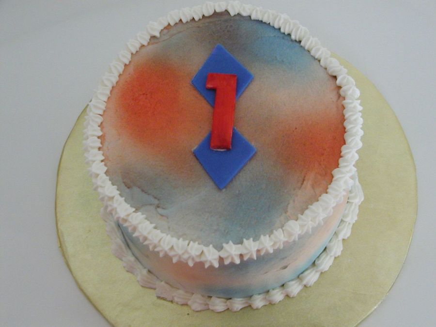 Smash Cake For Red Wagon Cake - CakeCentral.com