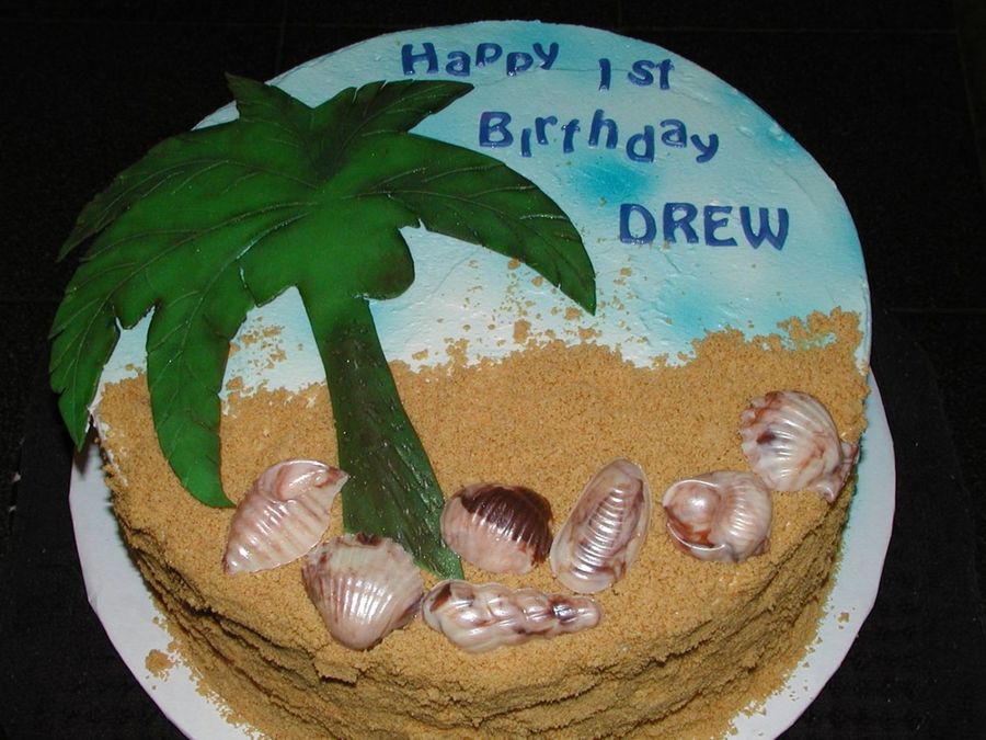Beach Scene Cake - CakeCentral.com