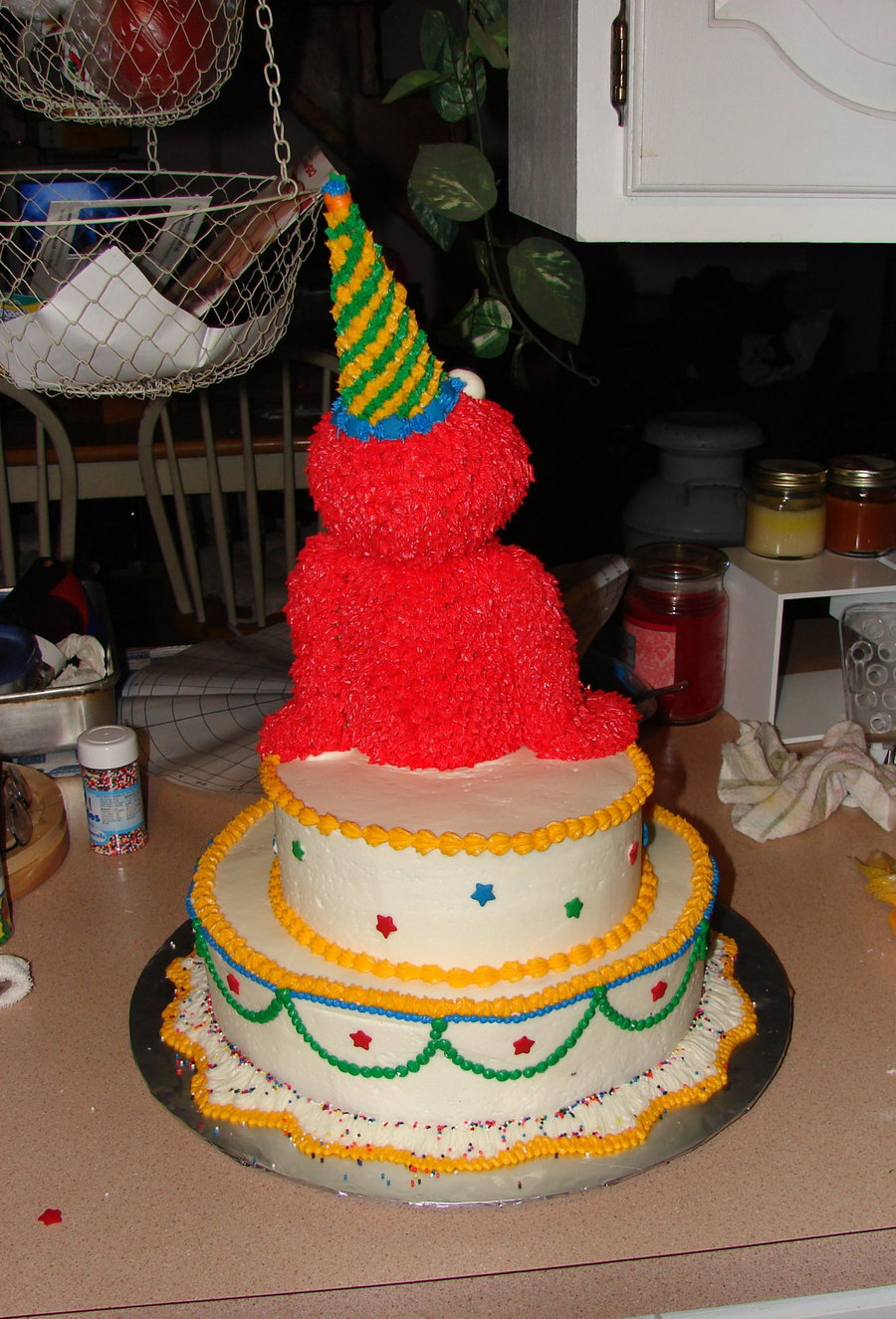 Cierra's 3D Elmo Birthday Cake - CakeCentral.com