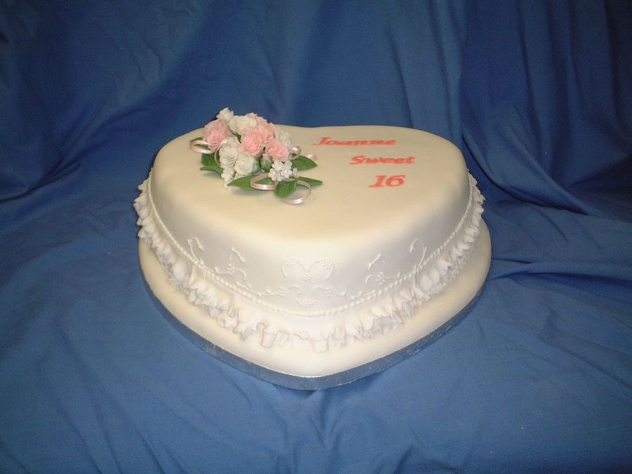 Sweet 16 Heart - CakeCentral.com