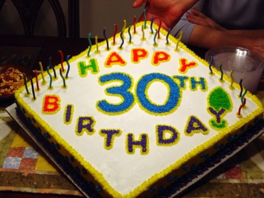 30Th Birthday Cake - CakeCentral.com