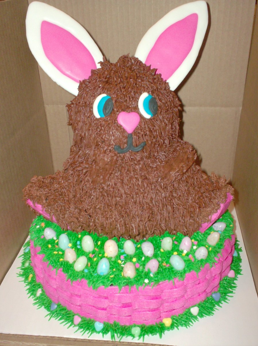 Bunny Rabbit Birthday Cake - CakeCentral.com