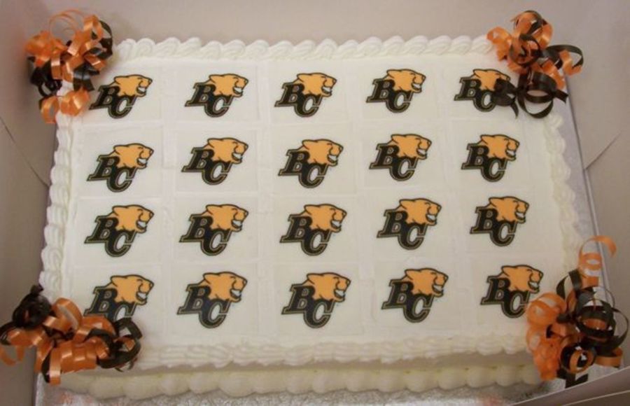 Bc Lions Sheet Cake - CakeCentral.com