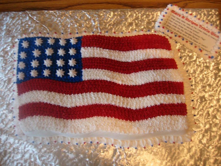 American Flag Cake - CakeCentral.com