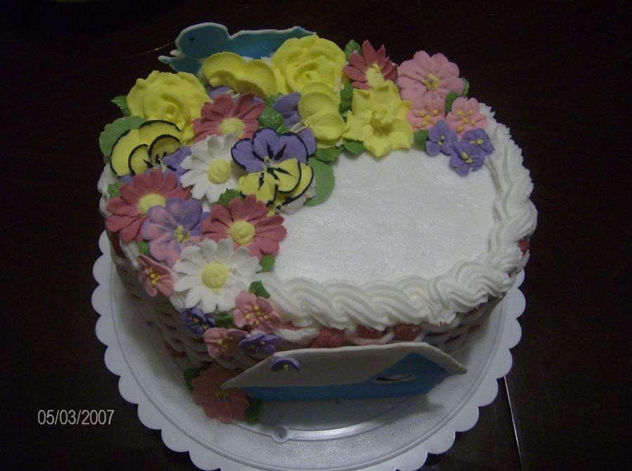 Wilton Course 2 Final Cake Pic 2 - CakeCentral.com