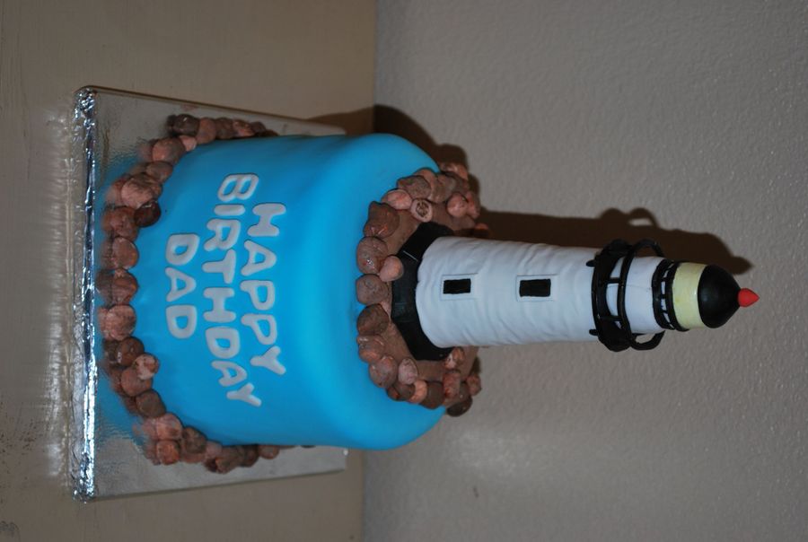Lighthouse Birthday Cake - CakeCentral.com