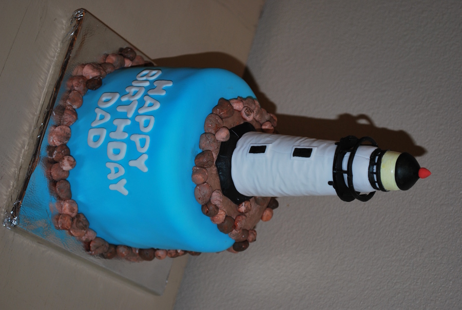 Lighthouse Birthday Cake - CakeCentral.com