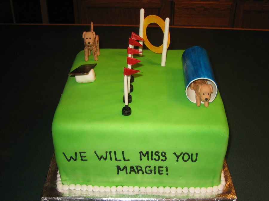 Dog Agility Coarse Cake - CakeCentral.com