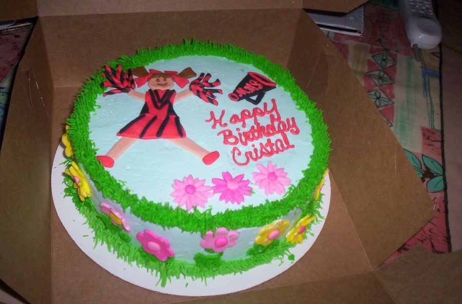 Cheer Leader Birthday Cake - CakeCentral.com