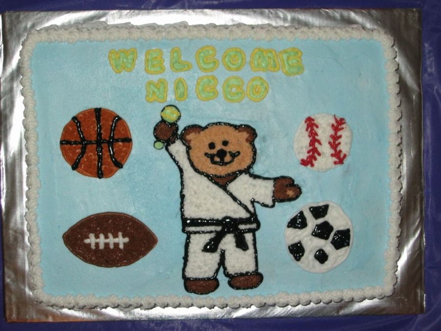 Karate Bear - CakeCentral.com
