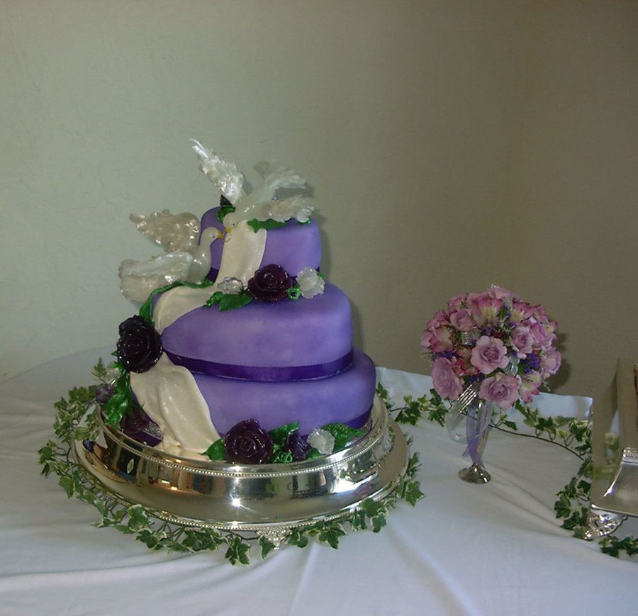 Oval Wedding Cake - CakeCentral.com
