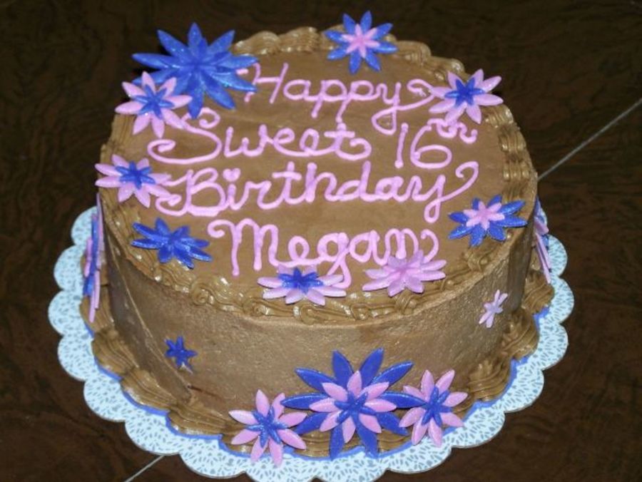 Mmf Flower Birthday Cake - CakeCentral.com