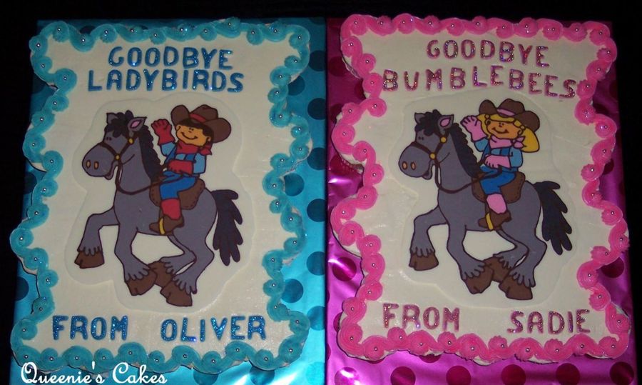 Twins Goodbye Cupcake Cakes - CakeCentral.com