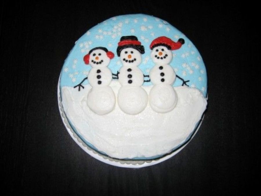 Snowman Cake - CakeCentral.com