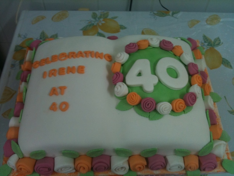 Bible Birthday Cake - CakeCentral.com