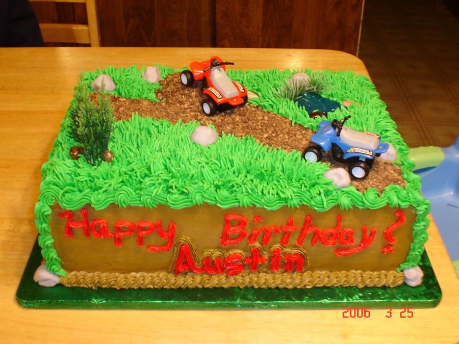 Four Wheeler Cake - CakeCentral.com