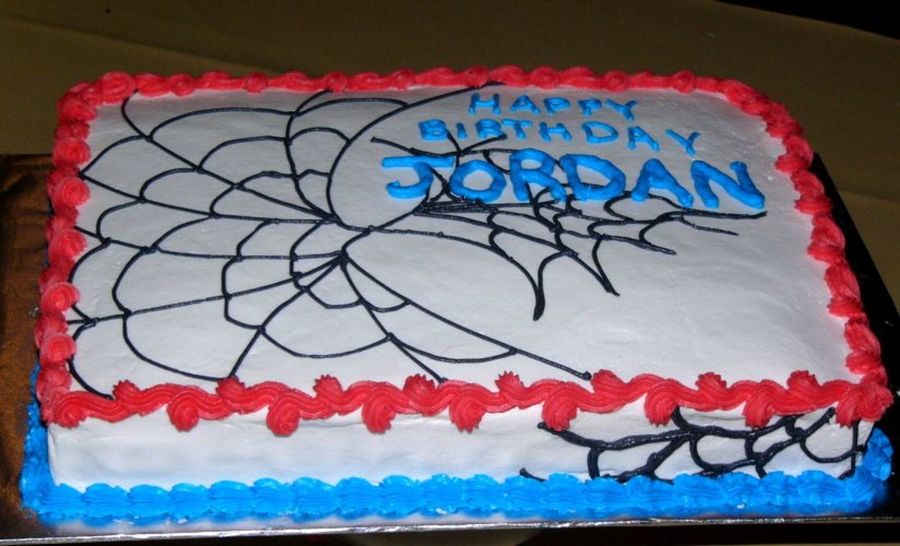 Spiderman Sheet Cake - CakeCentral.com