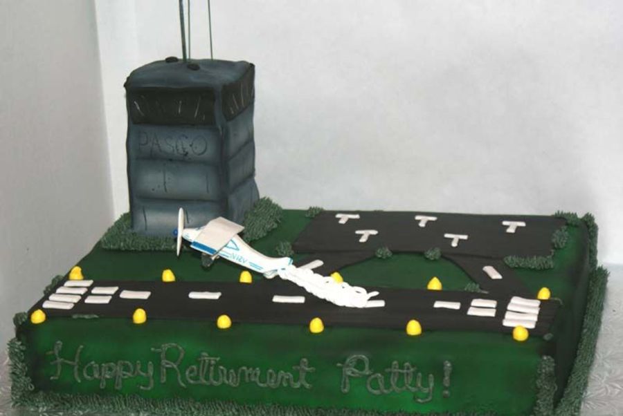 Air Traffic Controller Retirement Cake - CakeCentral.com
