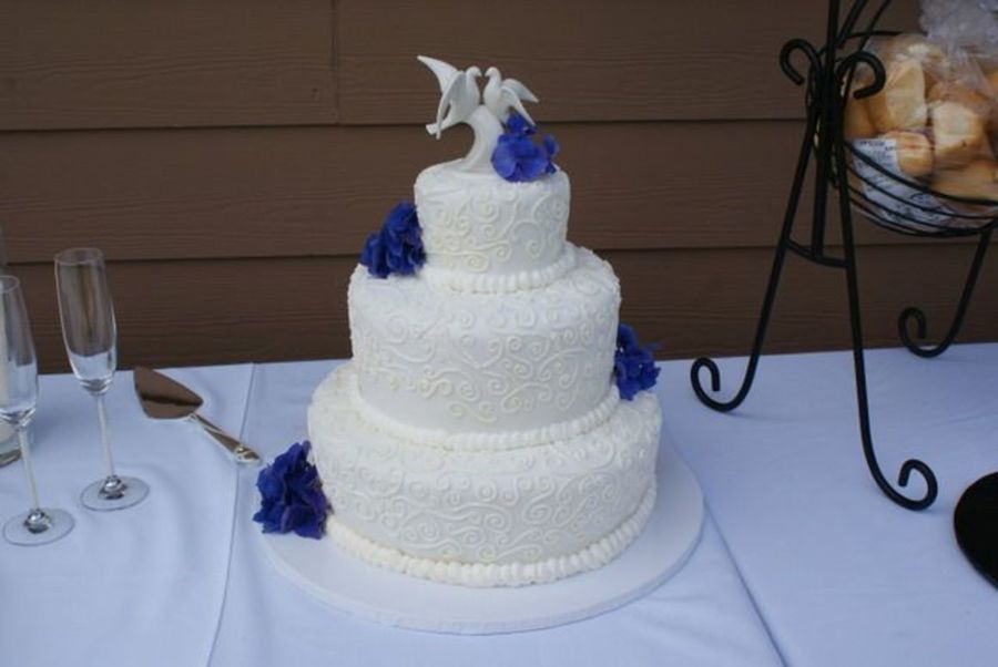 Scroll Wedding Cake - CakeCentral.com