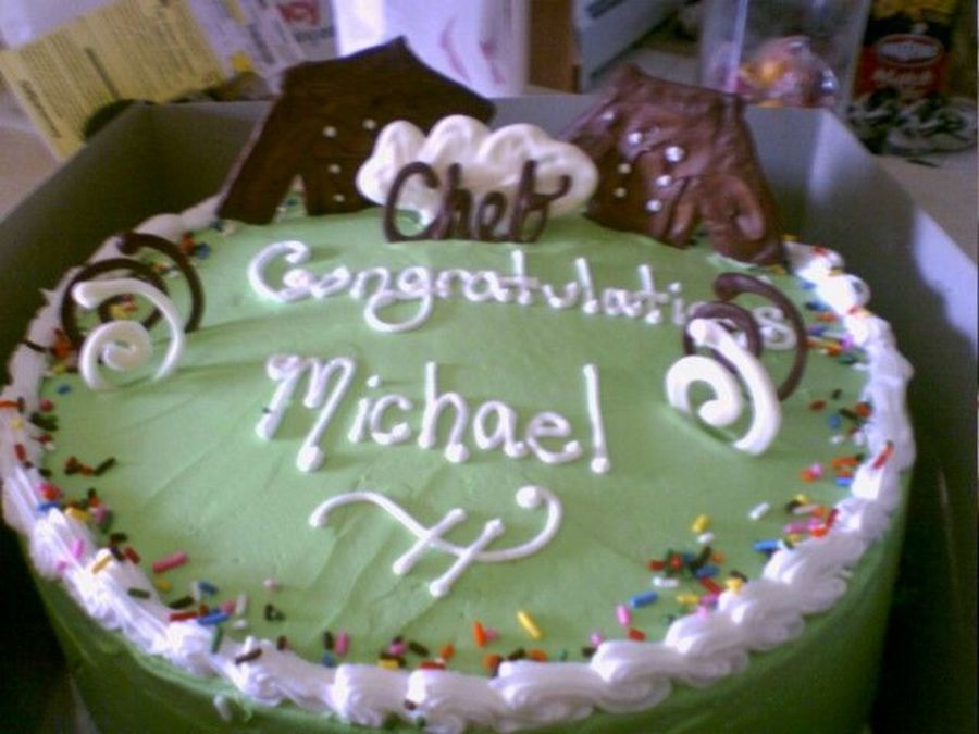 Chef Graduation Cake - CakeCentral.com