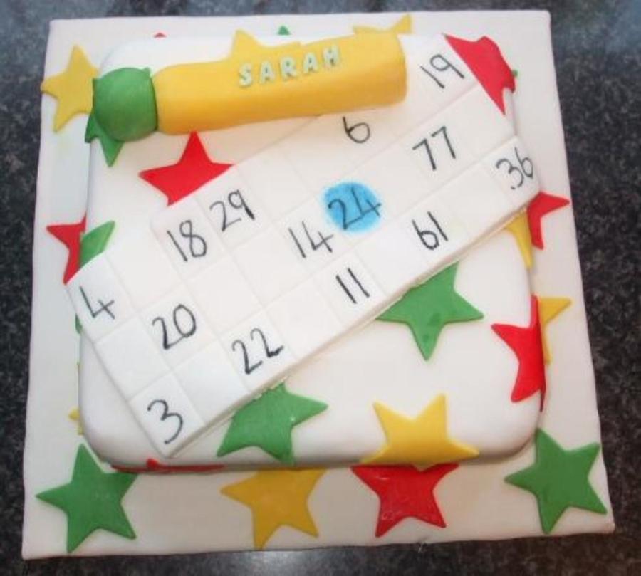 Sarahs Bingo Cake - CakeCentral.com