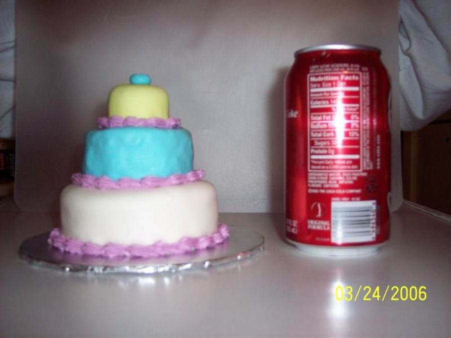 Mini Tier Cake - CakeCentral.com