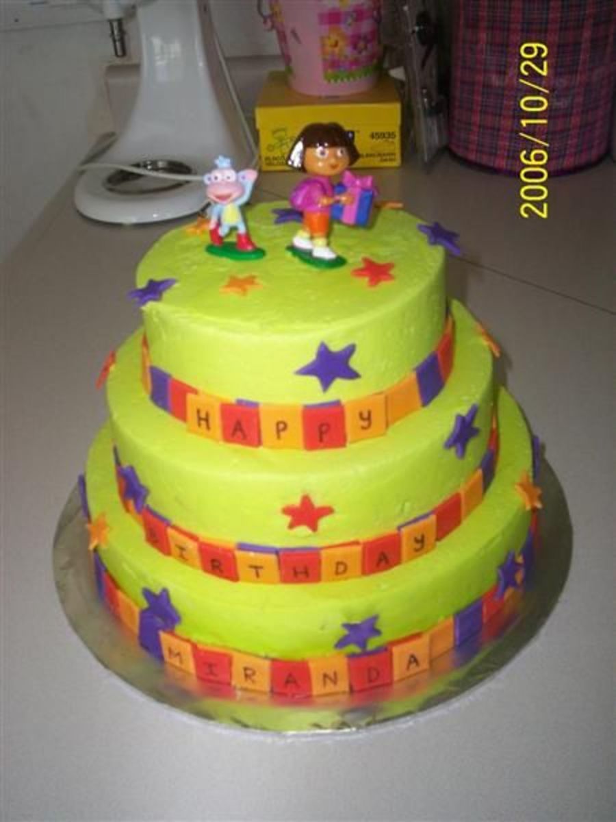 Dora Star Catcher Cake - CakeCentral.com