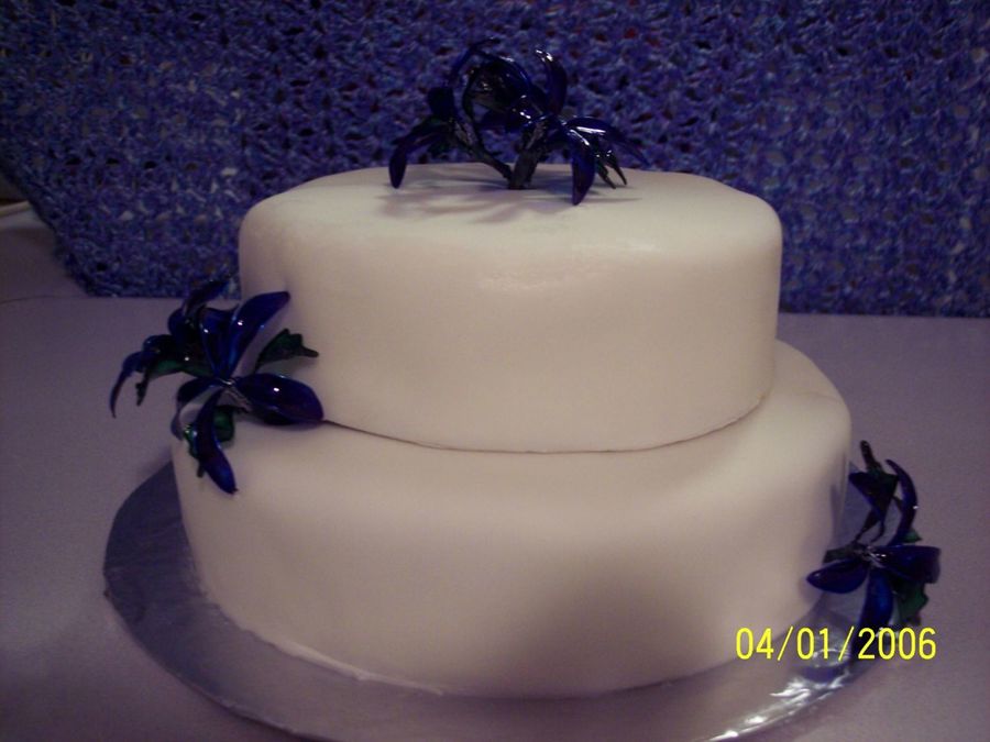 Blue Gelatin Flowers - CakeCentral.com