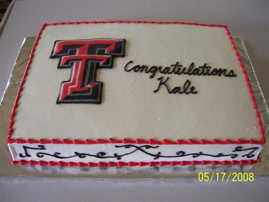 Texas Tech Graduation Cake - CakeCentral.com