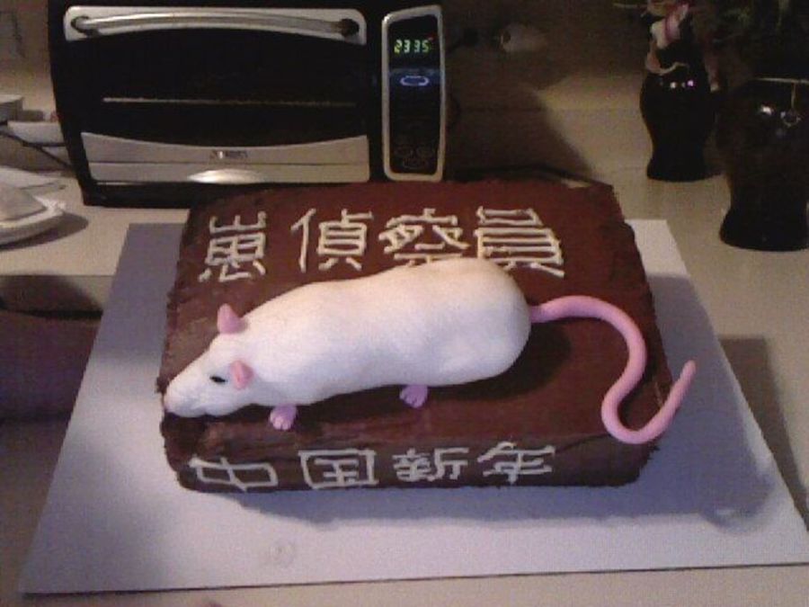 Rat Cake For Blue And Gold Banquet - CakeCentral.com