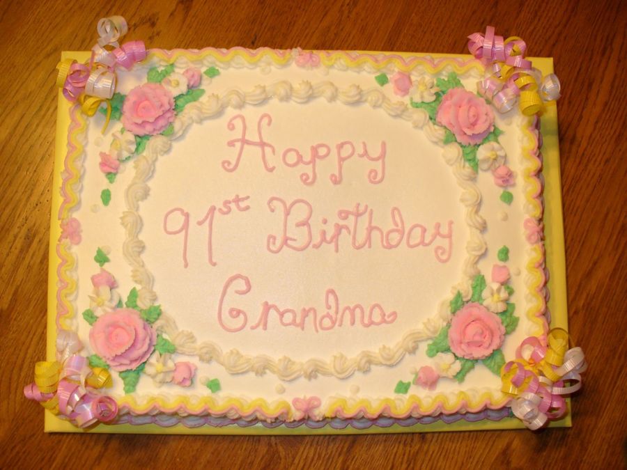 91St Birthday Cake - CakeCentral.com