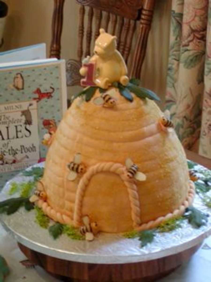 Classic Pooh And Beehive - CakeCentral.com