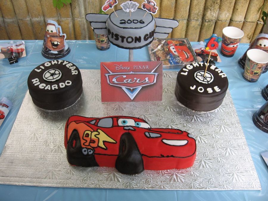 Disney Cars Cake With Piston Cup - CakeCentral.com